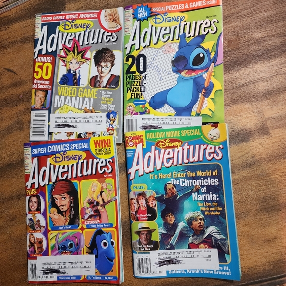 Disney | Other | Vintage Disney Adventures Magazine Lot Of 4 | Poshmark